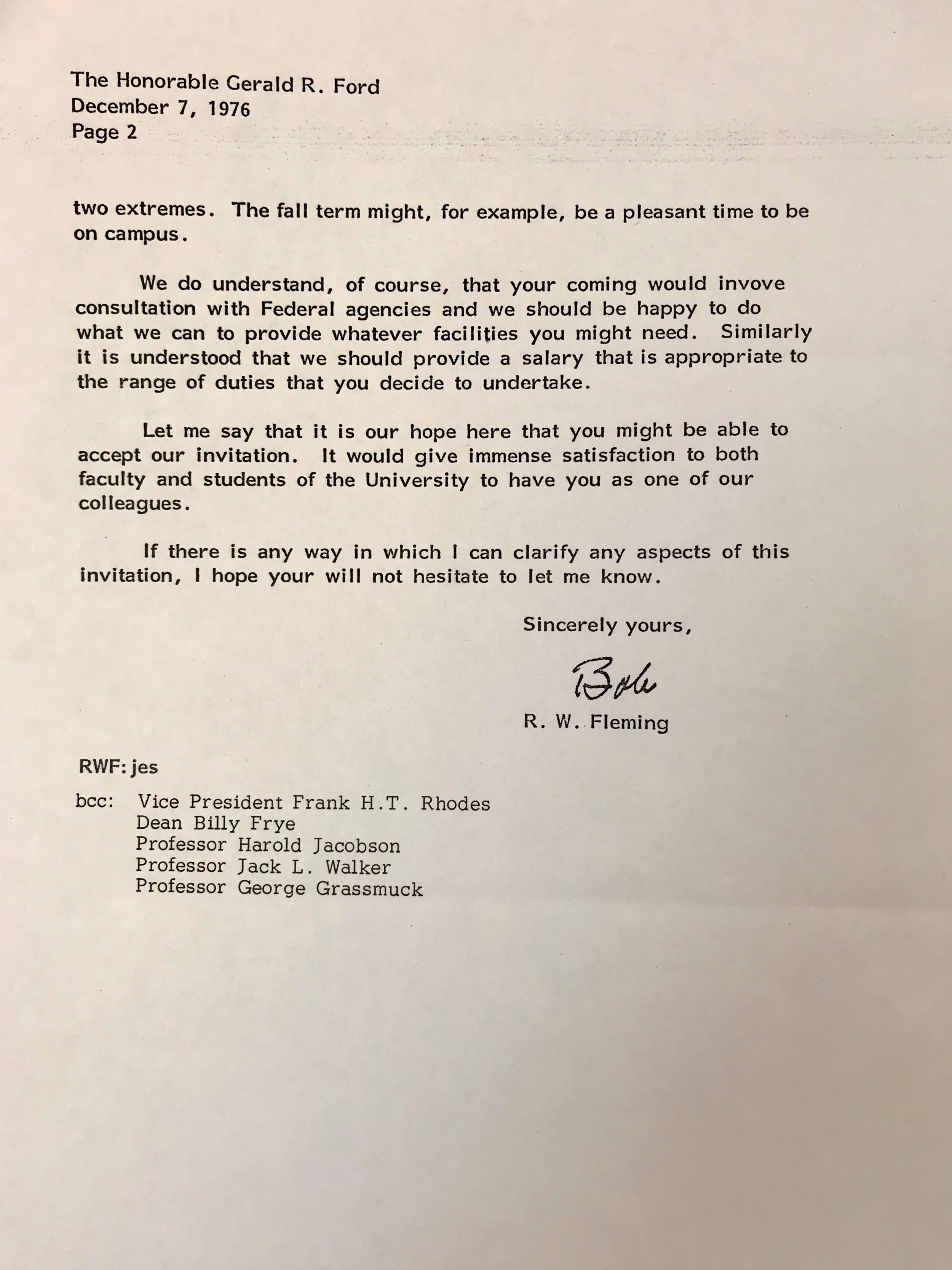 Professor Ford | University of Michigan Heritage Project